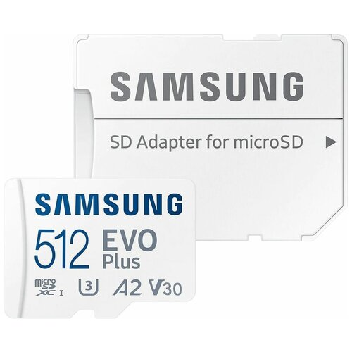Карта памяти Samsung EVO Plus 512GB microSDHC Class 10 (MB-MC512KA/KR)