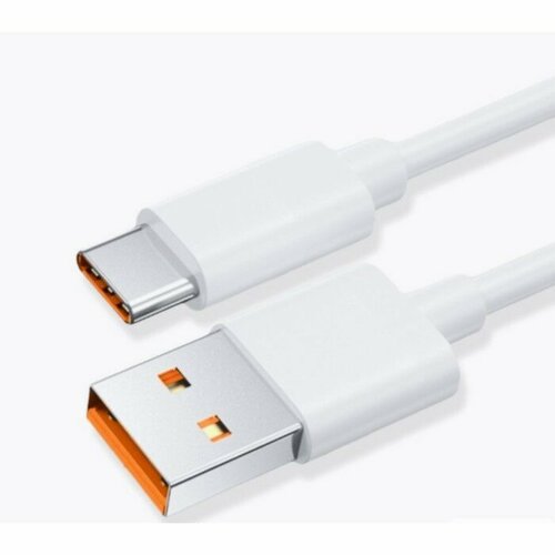 Кабель Xiaomi BHR6032GL, Type-C - USB, 6 А, 1 м, быстрая зарядка, белый