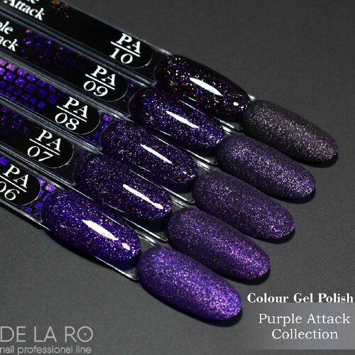 Гель-лак Delaro, коллекция Purple Attack #008, 10 ml
