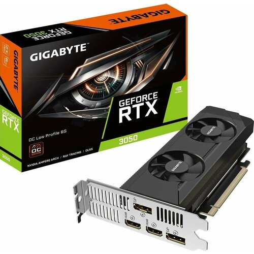 Видеокарта GIGABYTE NVIDIA GeForce RTX 3050 GV-N3050OC-6GL 6ГБ GDDR6 Ret