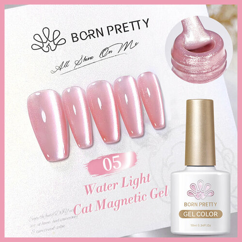 Born Pretty, Гель-лак Water Light Cat Magnetic Gel WL-05 58465-05, 10 мл