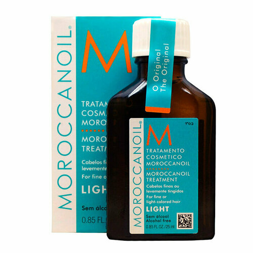 Moroccanoil Oil Light Treatment for Blond or Fine Hair - Восстанавливающее и защищающее несмываемое масло для светлых или тонких волос 25 мл