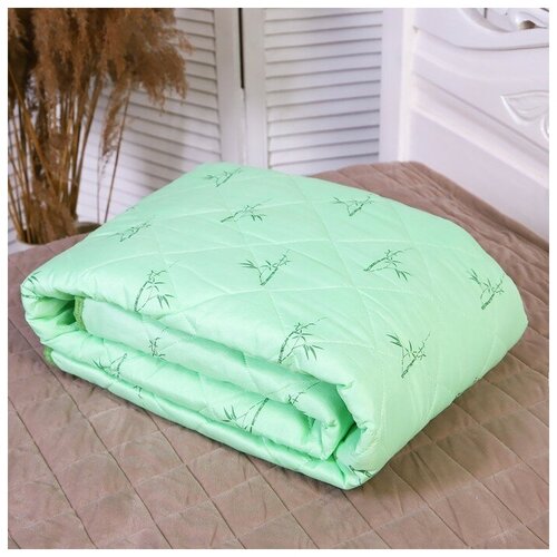 Одеяло облегчённое Бамбук, 200х220 см, вес 1280гр, полиэфир. волокно, 150г/м, полиэстер
