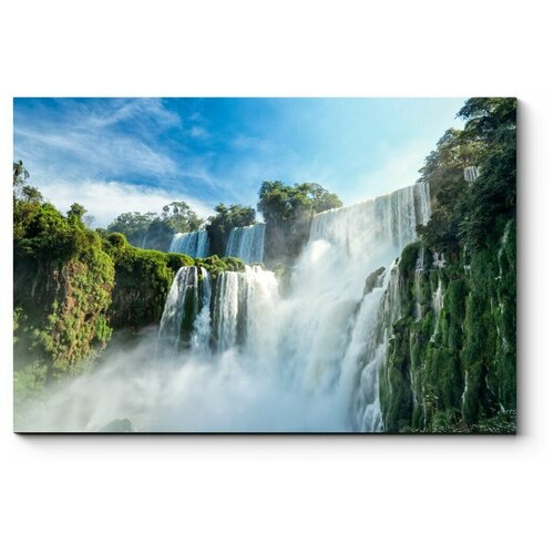 Модульная картина Удивительные водопады Игуасу 80x53