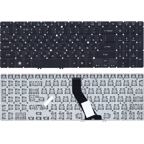 Клавиатура для ноутбука ACER V7-582 черная с подсветкой