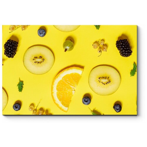 Модульная картина Солнечные фрукты 40x27