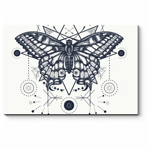Модульная картина Эскиз бабочки80x53