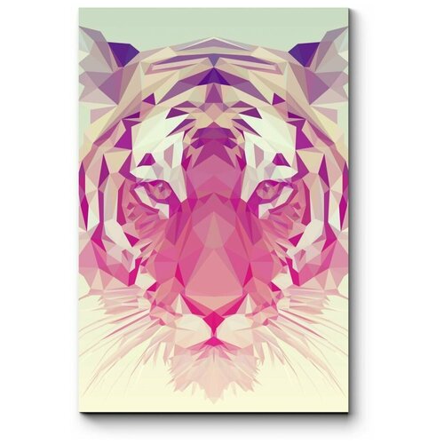 Модульная картина Многогранный тигр 60x90