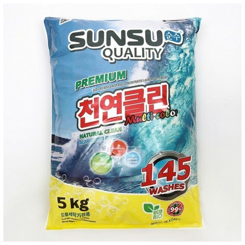 Стиральный порошок SUNSU-Q, концентрированный, для стирки цветного белья,5 кг./В упаковке шт: 1