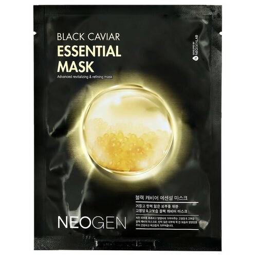Маска тканевая с экстрактом чёрной икры Neogen Black Caviar Essential Mask, 23 мл