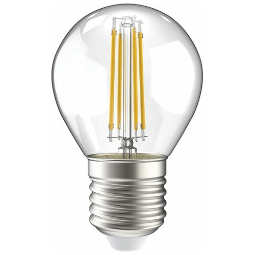 Лампа светодиодная филаментная 360° 7Вт G45 шар 4000К E27 230В прозр. IEK LLF-G45-7-230-40-E27-CL (4шт. в упак.)
