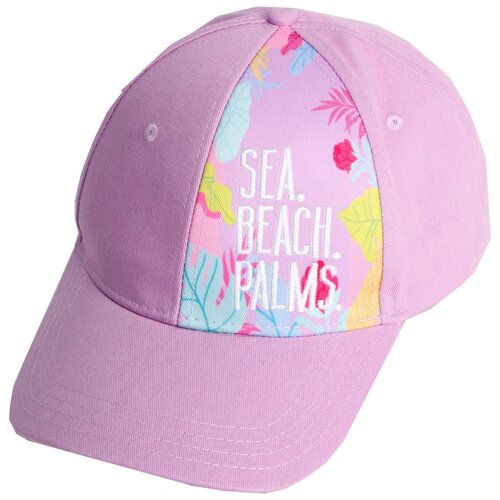 Кепка Overhat Кепка Sea. Beach. Palms, 56-58 рр., размер 56, розовый, мультиколор