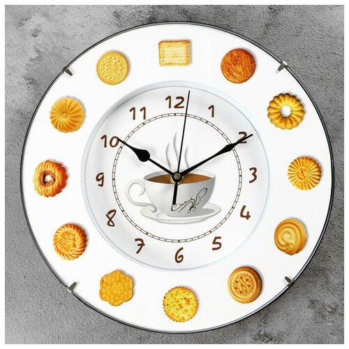 Часы настенные, серия: Кухня, "Печеньки", d=30 см