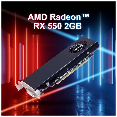 Видеокарта maibenben AMD Radeon RX 550 2GB GDDR5 AXRX 550 2GBD5-HLE