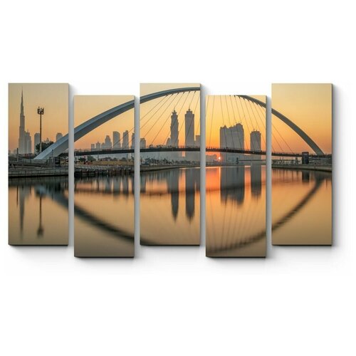 Модульная картина Панорама Дубая 110x64