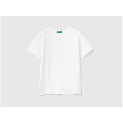 Футболка UNITED COLORS OF BENETTON 23P-3I1XC109W-501, размер 130 (M), белый