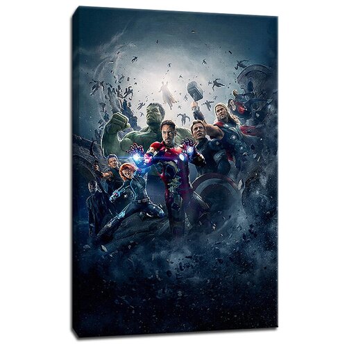 Картина Уютная стена "Тони Старк во главе Мстителей" 40х60 см