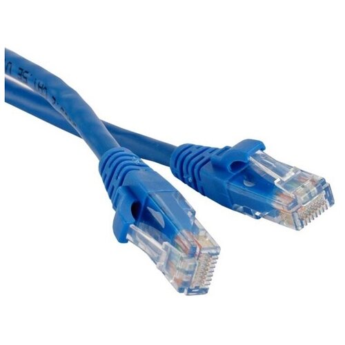 Патч-корд UTP 5E категории 2.0м Hyperline PC-LPM-UTP-RJ45-RJ45-C5e-2M-LSZH-BL синий