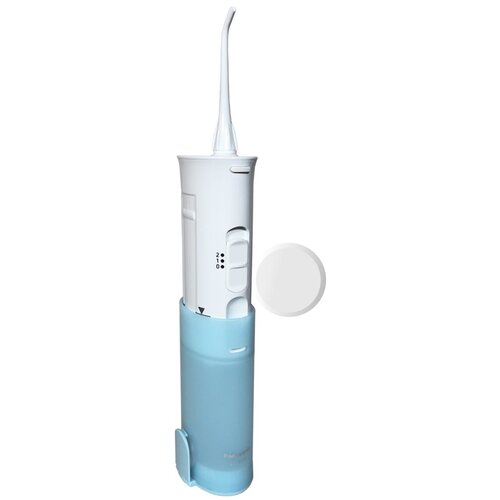 Ирригатор Panasonic EW-DJ10 + средство для очистки, белый/голубой