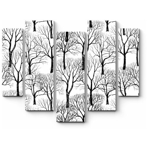 Модульная картина Графичный лес 191x155
