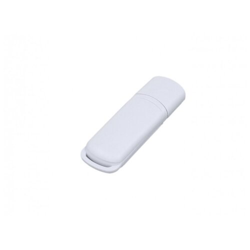 Промо флешка пластиковая с цветными вставками (64 Гб / GB USB 2.0 Белый/White 003 флэш накопитель USBSOUVENIR 235)