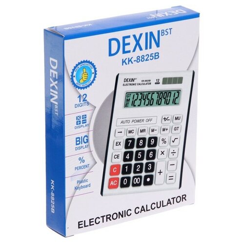 Калькулятор настольный 12-разрядный КК-8825В DEXIN 7568141