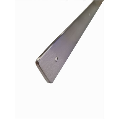 Планка для столешницы 26 мм, сталь, торцевая, правая, R5, матовая