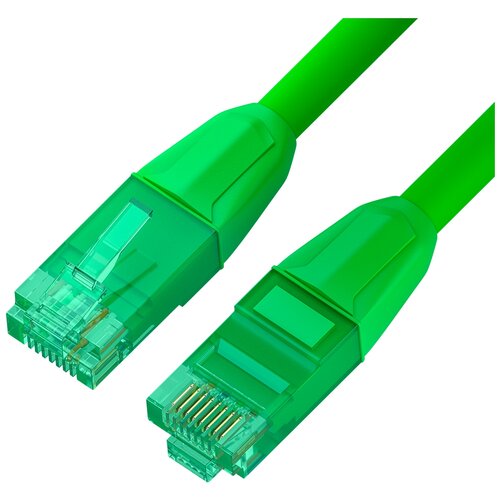 Патч-корд GCR RJ-45 - RJ-45 (GCR-LSZH62), 7.5 м, зелeный