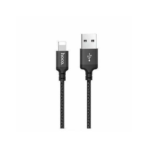 HOCO кабели HC-62882 X14 USB кабель Lightning 2m 1.7A Нейлон Black