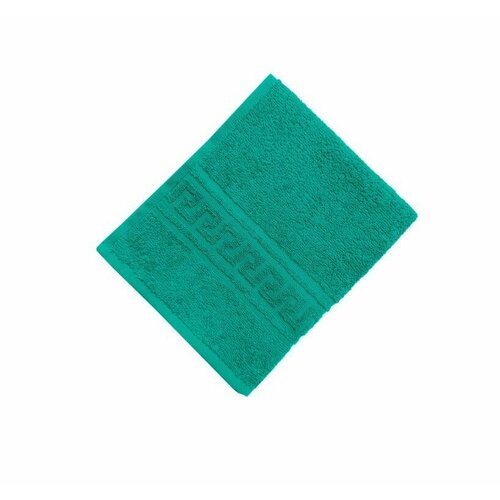 Махровое гладкокрашеное полотенце 50*90 см 380 г/м2 (Темно-зеленый)