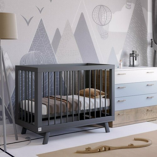 Кровать Lilla Aria 120*60 темно-серый 3760809