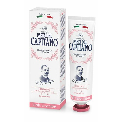 Зубная паста Pasta del Capitano 1905 Sensitive 1905 Для чувствительных зубов 75 мл 8002140037559