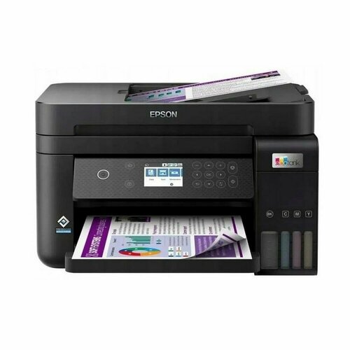 МФУ струйный Epson EcoTank L6270 (A4, принтер/сканер/копир, 4800x1200dpi, до33чб/20цв. ppm, СНПЧ, Ink101, ADF35, Duplex, WiFi, USB) (C11CJ64407)