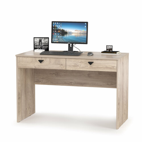 Компьютерный стол письменный для дома 115см дуб эндгрейн элегантный - НЖ0740