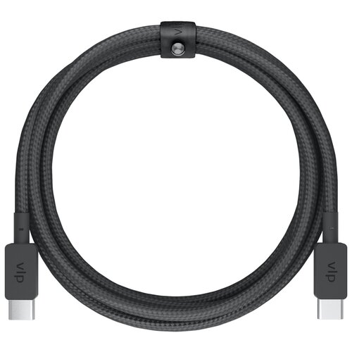 Кабель vlp Nylon Cable USB Type-С - USB Type-С, 2 м, 1 шт., черный