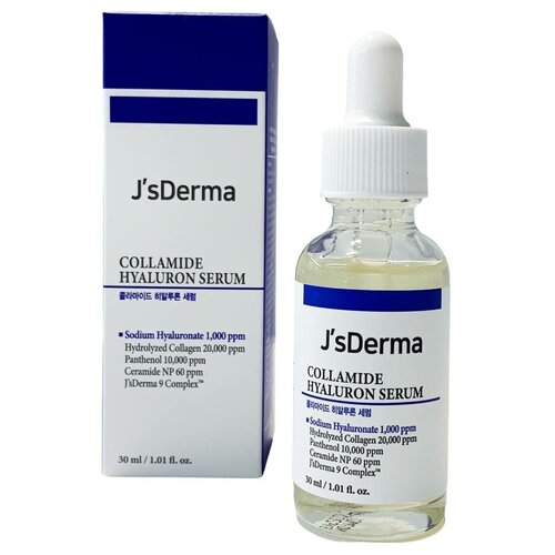 Антивозрастная сыворотка с гиалуроновой кислотой и пантенолом JsDERMA Collamide Hyaluron Serum, 30 мл