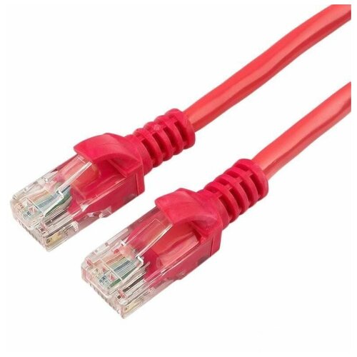 Патч-корд UTP Cablexpert PP12-5M/R, категория 5e, 5м, красный