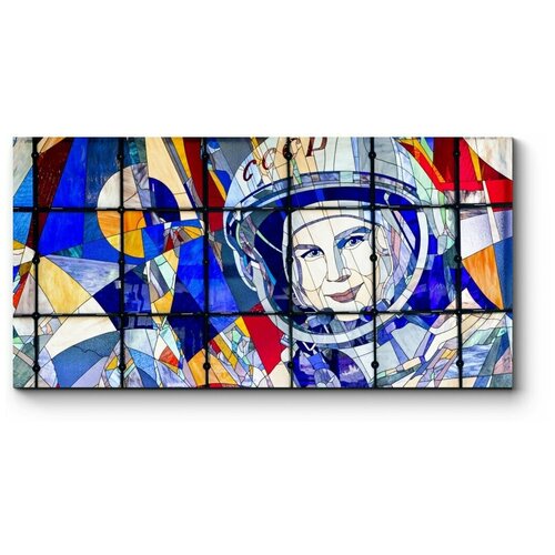 Модульная картина Первая женщина-космонавт 160x80