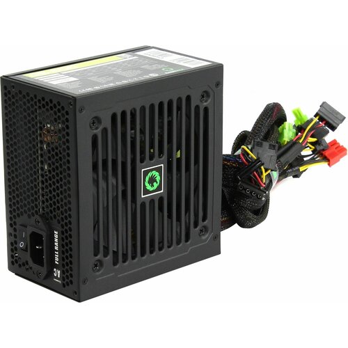 Блок питания GameMax GE ECO GAMER GE-500 500 Вт (черный, 500W, ATX V2.3, 24+4+4 pin, 1x6/8 pin, fan 120mm, PFC, 80+)