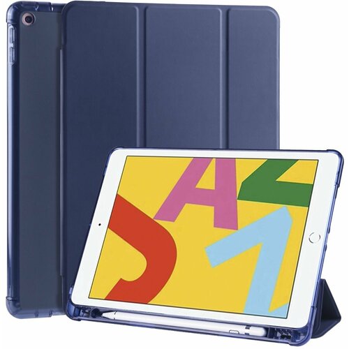 Чехол iPad 7 (2019) / 8 (2020) / 9 (2021) 10.2" с держателем для стилуса темно-синий