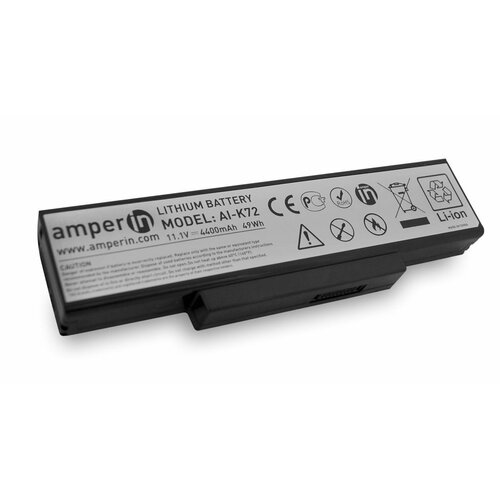 Аккумуляторная батарея Amperin для ноутбука Asus PRO72Q (4400mAh)