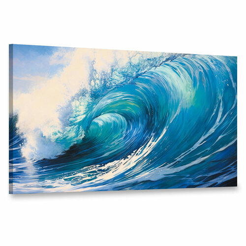 Интерьерная картина 100х60 "Океанский шторм"