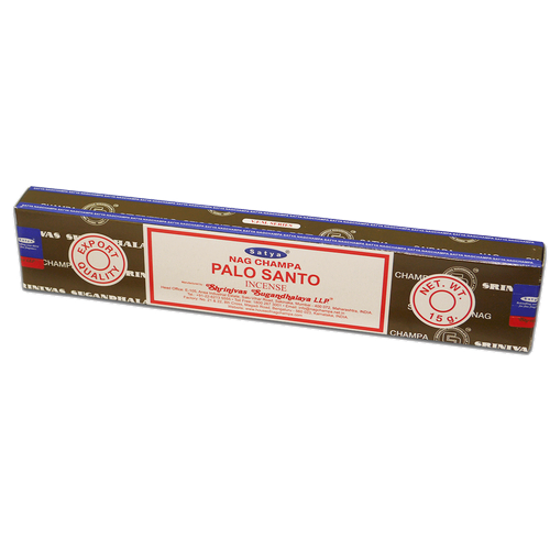 Благовония Satya Nag Champa Palo Santo (Змеиная Чампа Пало Санто) 15г, 12 палочек