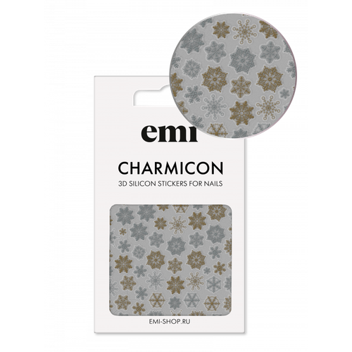 Силиконовые стикеры E.mi Charmicon 3D Silicone Stickers №151 Снежинки