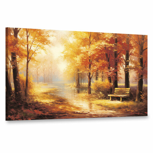 Интерьерная картина 100х60 "Золотая осень"
