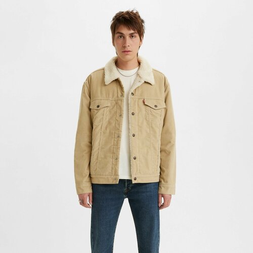 Levi's Type III Sherpa Trucker, размер S, бежевый