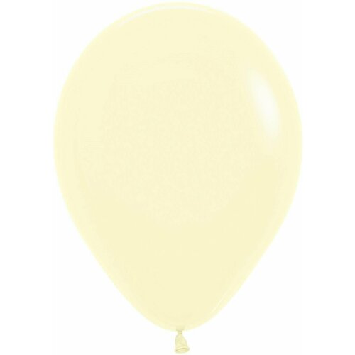 Шарики воздушные (10'/25 см) Макарунс, Светло-желтый (620), пастель, 100 шт. набор шаров на праздник