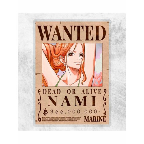 Постер One Piece: Нами (розыскная листовка)