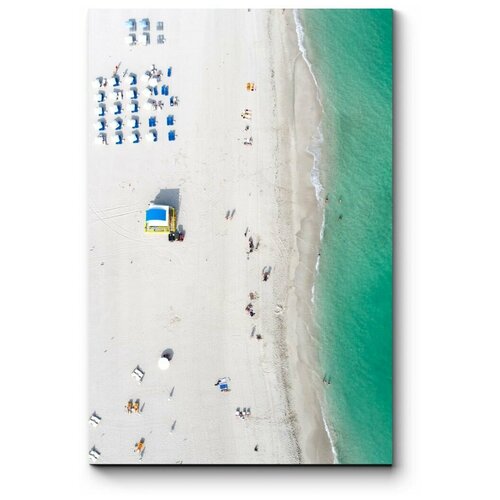 Модульная картина Пляж с высоты птичьего полета40x60