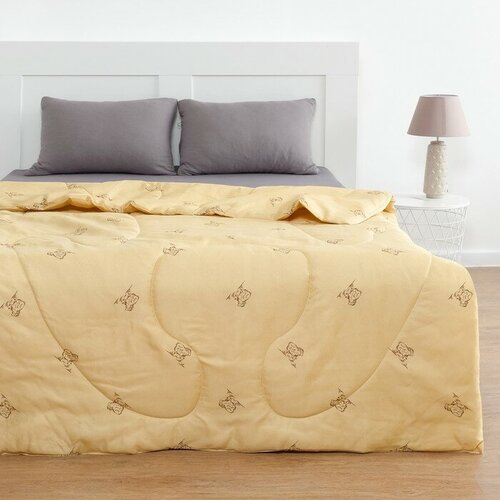 Одеяло Овечья шерсть 220x205 см, полиэфирное волокно 200 гр/м, пэ 100%